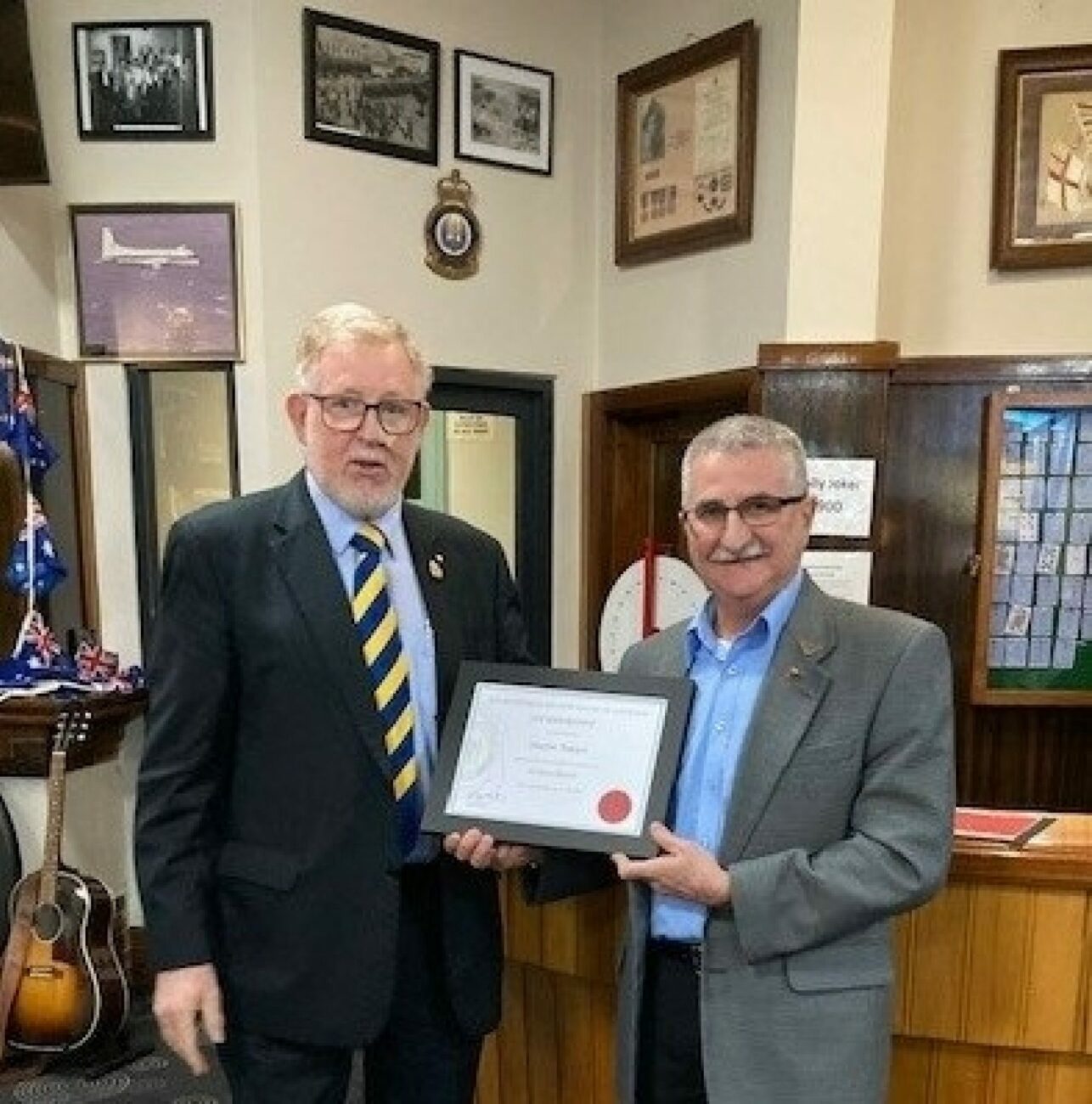 RSL News and Stories | Martin Marty Tanzer receives life membership