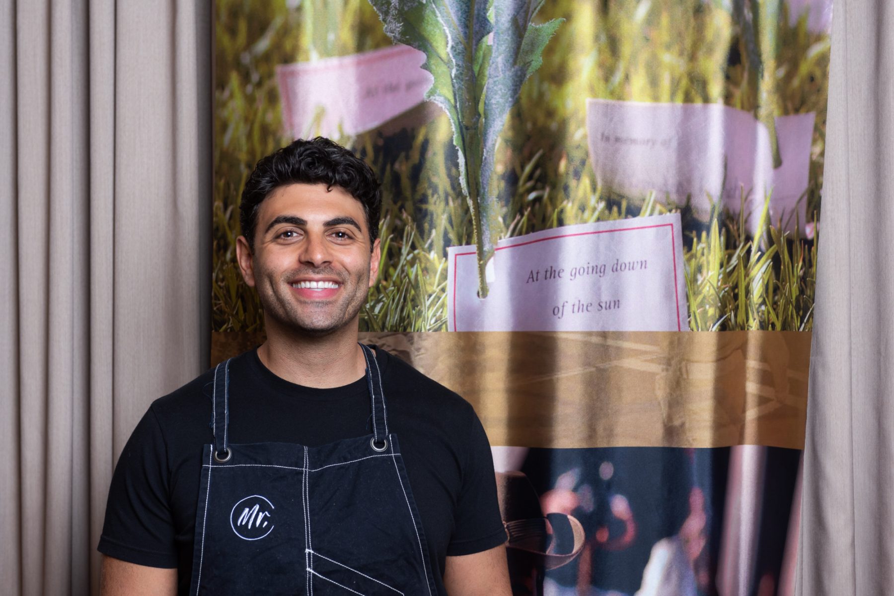 Chef Amir Manoly cooks for ANZAC House in honour of Veterans' Health Week